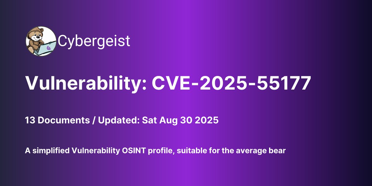 CVE-2025-55177 Vulnerability Public Profile